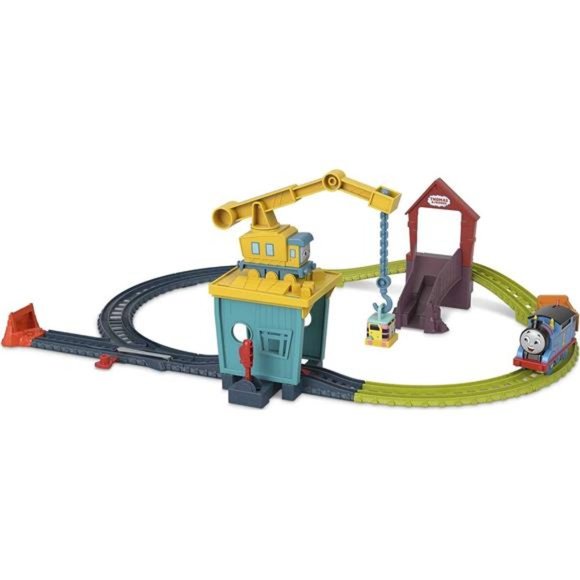 Toys | Motorized Toy Train Set Fix Em Up Friends With Carly The Crane ...